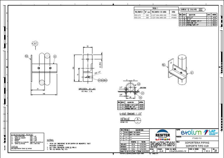 6100-LPS0N-000000-126 REVB SOPORTE X19 | PDF