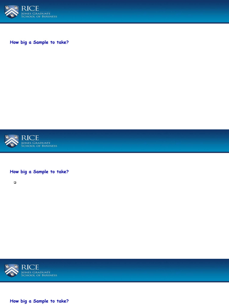 Slides, Module 2, Lesson 3 (1) | PDF | Sample Size Determination ...