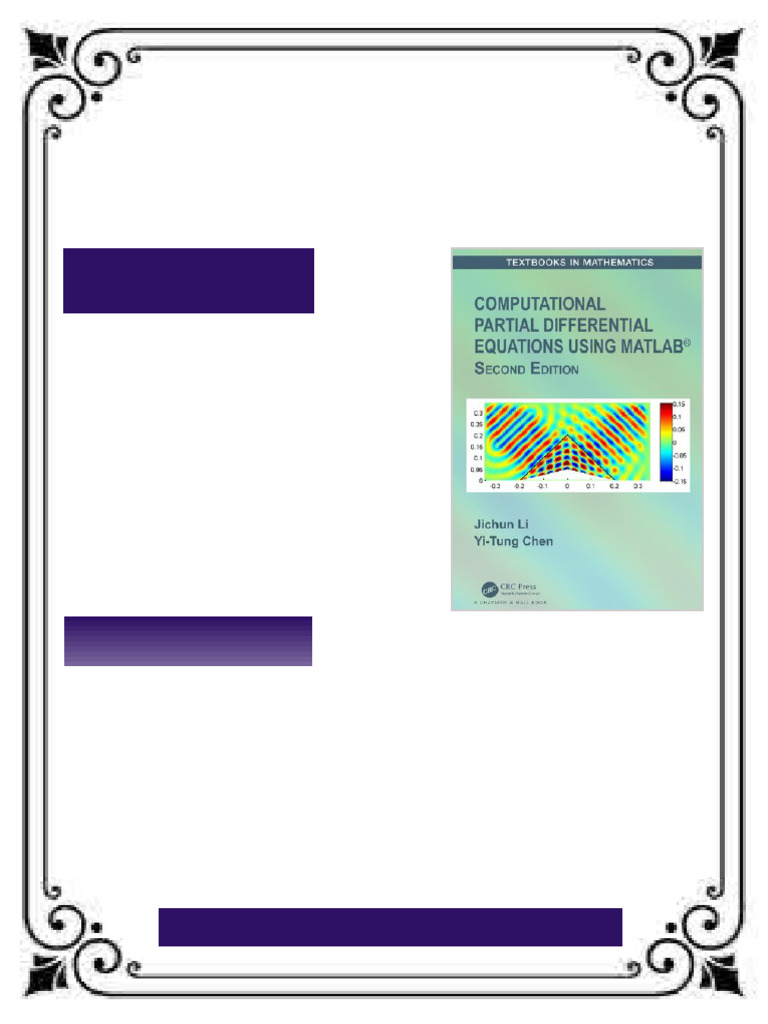 Computational Partial Differential Equations Using MATLAB 2nd 2nd Edition Jichun Li eBook demo ...