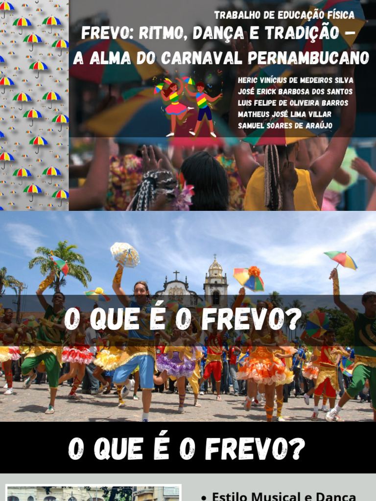 Frevo Ritmo, Dança e Tradição – a Alma Do Carnaval Pernambucano | PDF