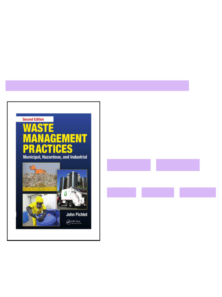 Waste Management Practices Municipal Hazardous and Industrial 2nd ...