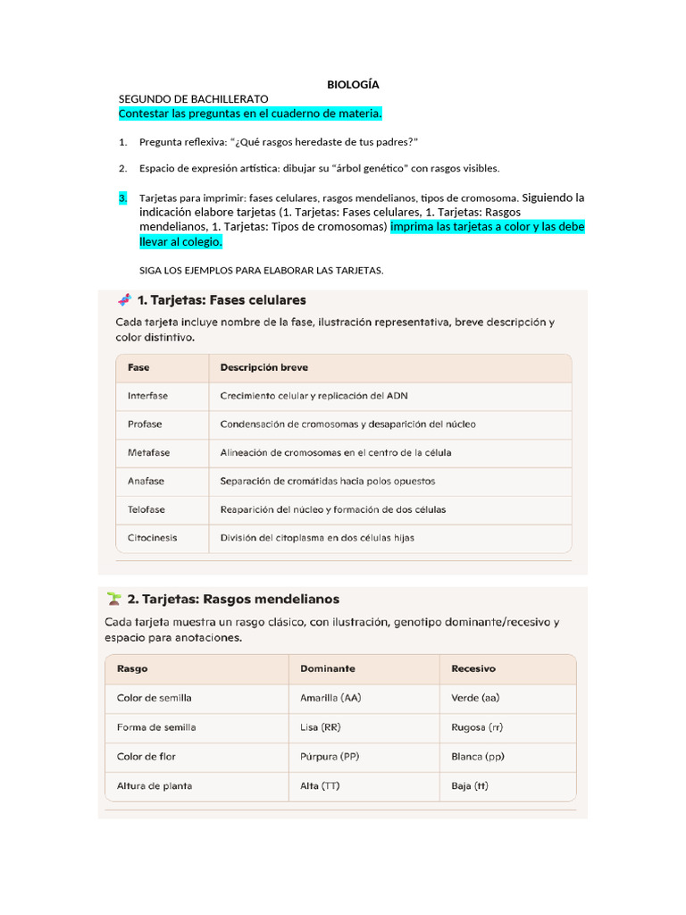 Segundo Biología | PDF