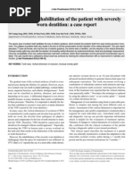 Turner Classification of Worn Dentition | PDF