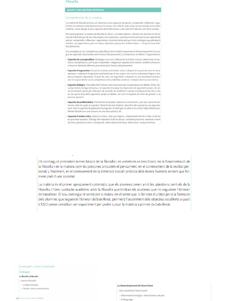 Exemple de Programació 4t ESO (5) | PDF