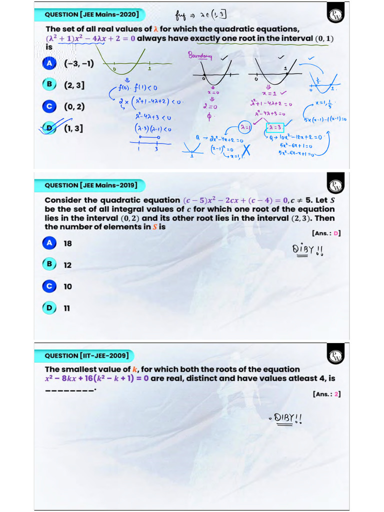 Quadratic Equation 2 | PDF