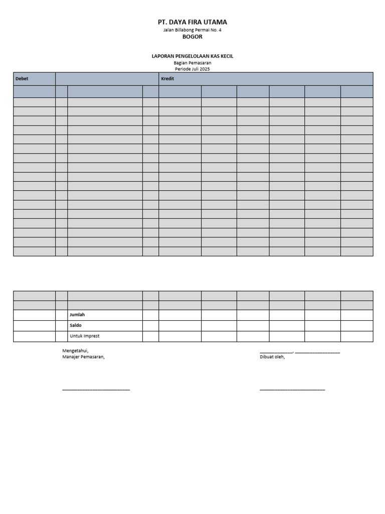 Latihan 3.1 Imprest Fund System - Removed | PDF