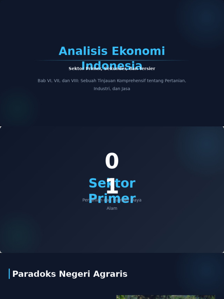 Indonesia Economic Sectors | PDF