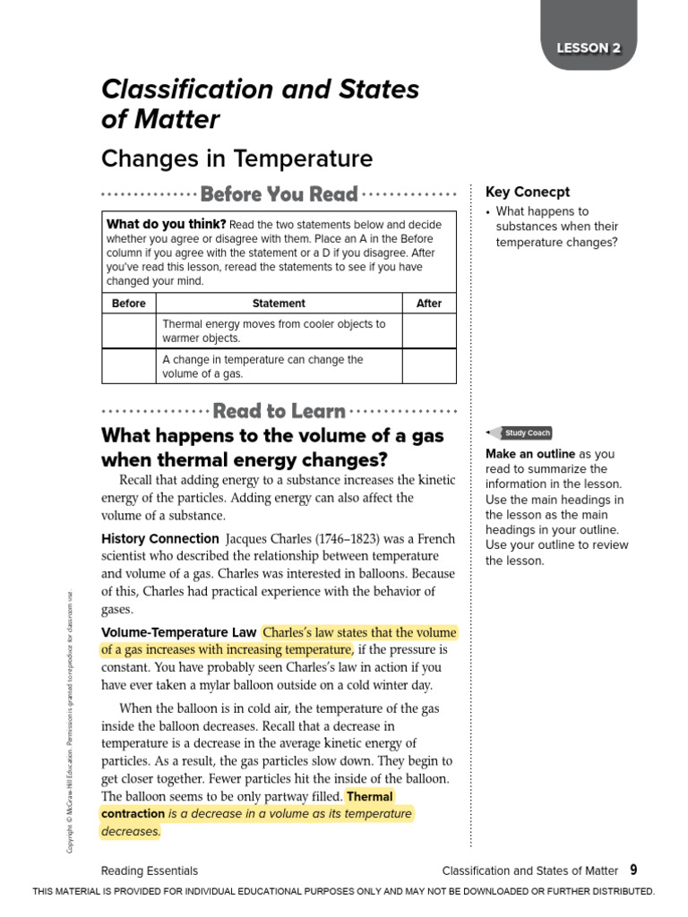 Gas Volume Changes with Temperature | PDF | Gases | Evaporation