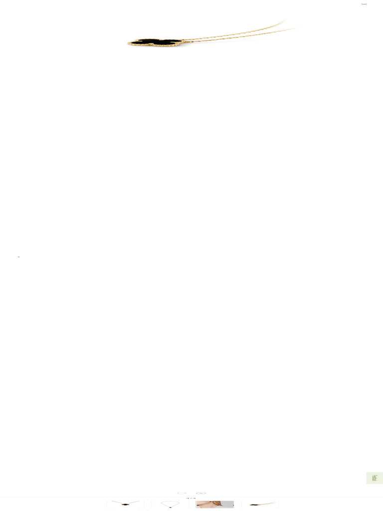 Vintage Alhambra Pendant 18K Yellow Gold, Onyx - Van Cleef & Arpels ...