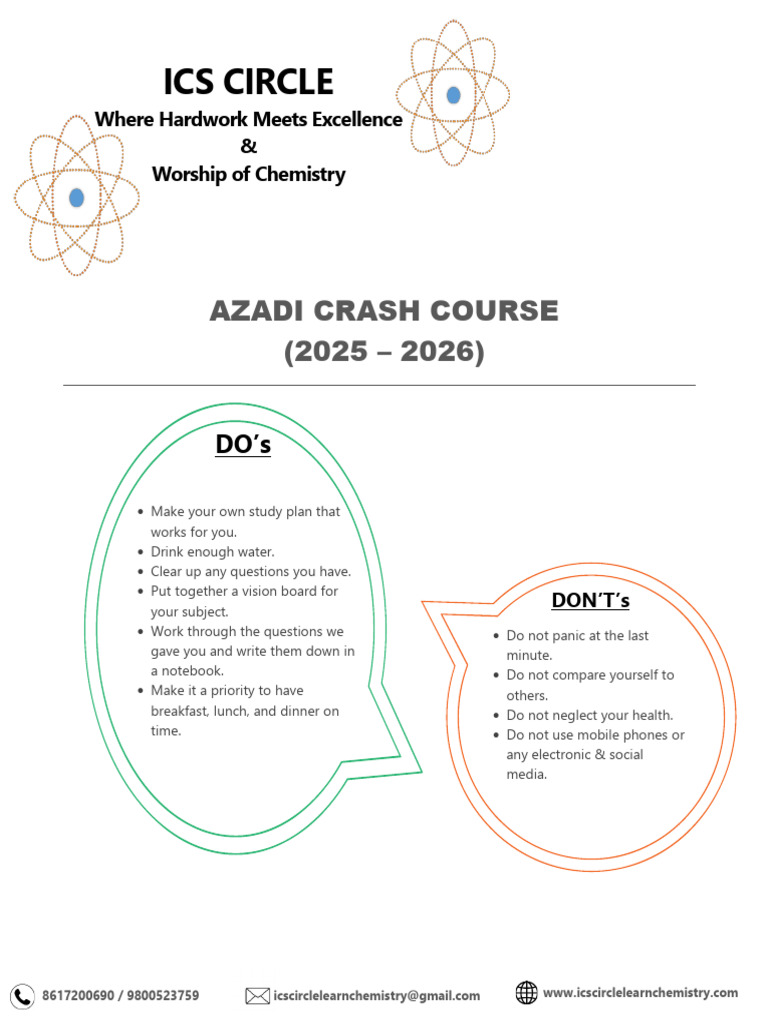 ICS CIRCLE Icse Azadi-2 | PDF | Chemical Compounds | Iron