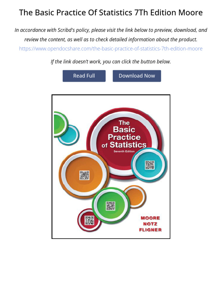 The Basic Practice Of Statistics 7th Edition Moore | PDF | Regression ...