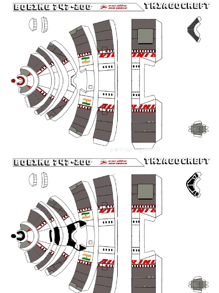 Air india old livery papercraft | PDF