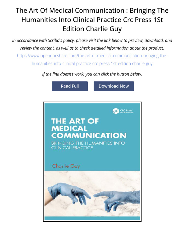 The Art of Medical Communication : Bringing the Humanities into ...