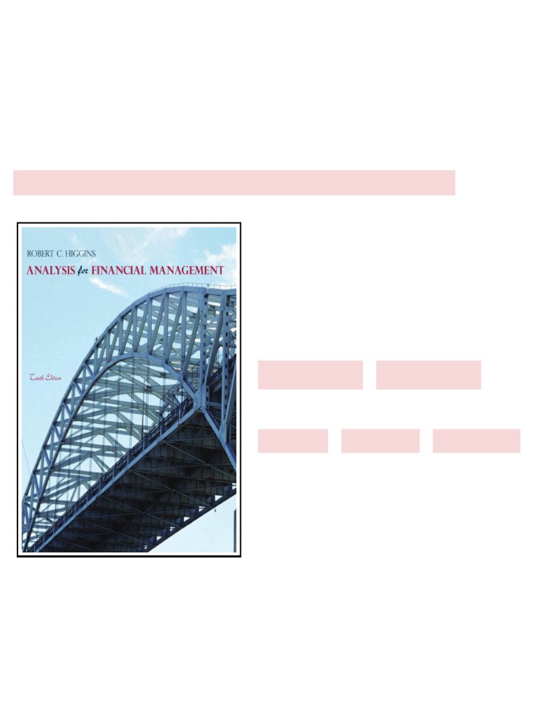 Analysis for financial Management 10th Edition Complete Edition | PDF