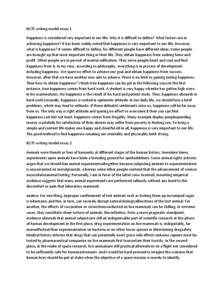 IELTS Writing Model Essays Overview | PDF | Global Warming | Aids