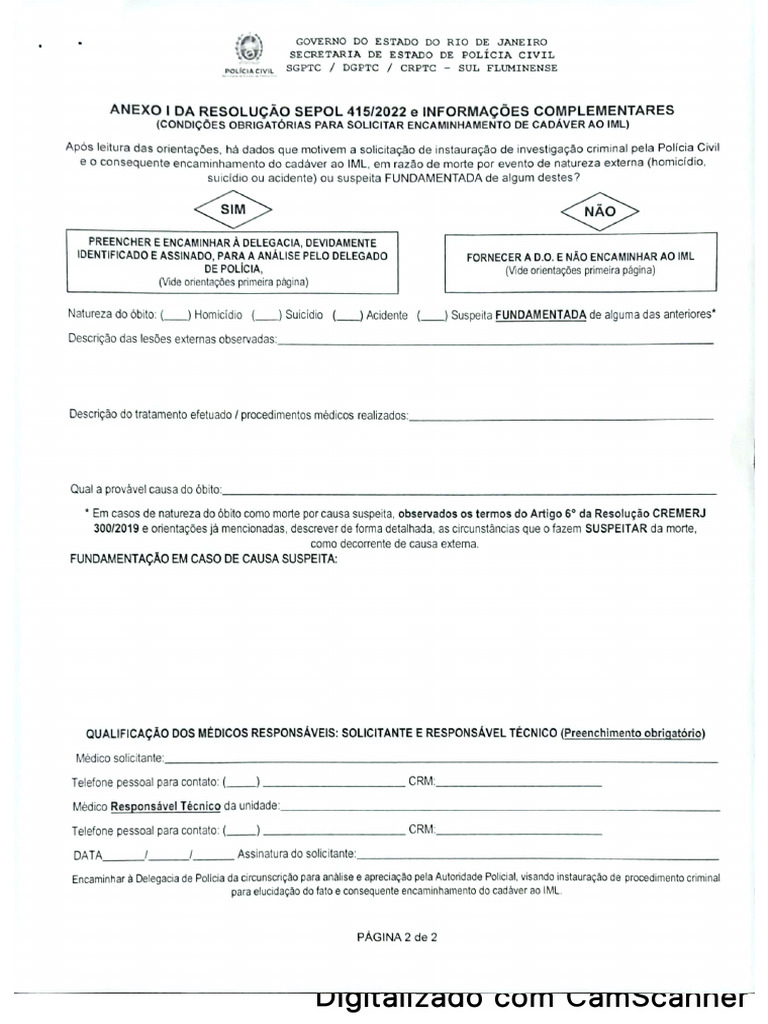 Gec - Encaminhamento de Cadaver 2 | PDF