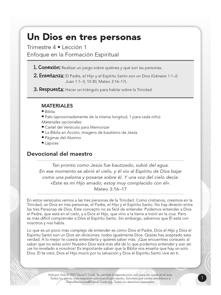 4to Trimestre Elemental | PDF | espíritu Santo | Dios el padre
