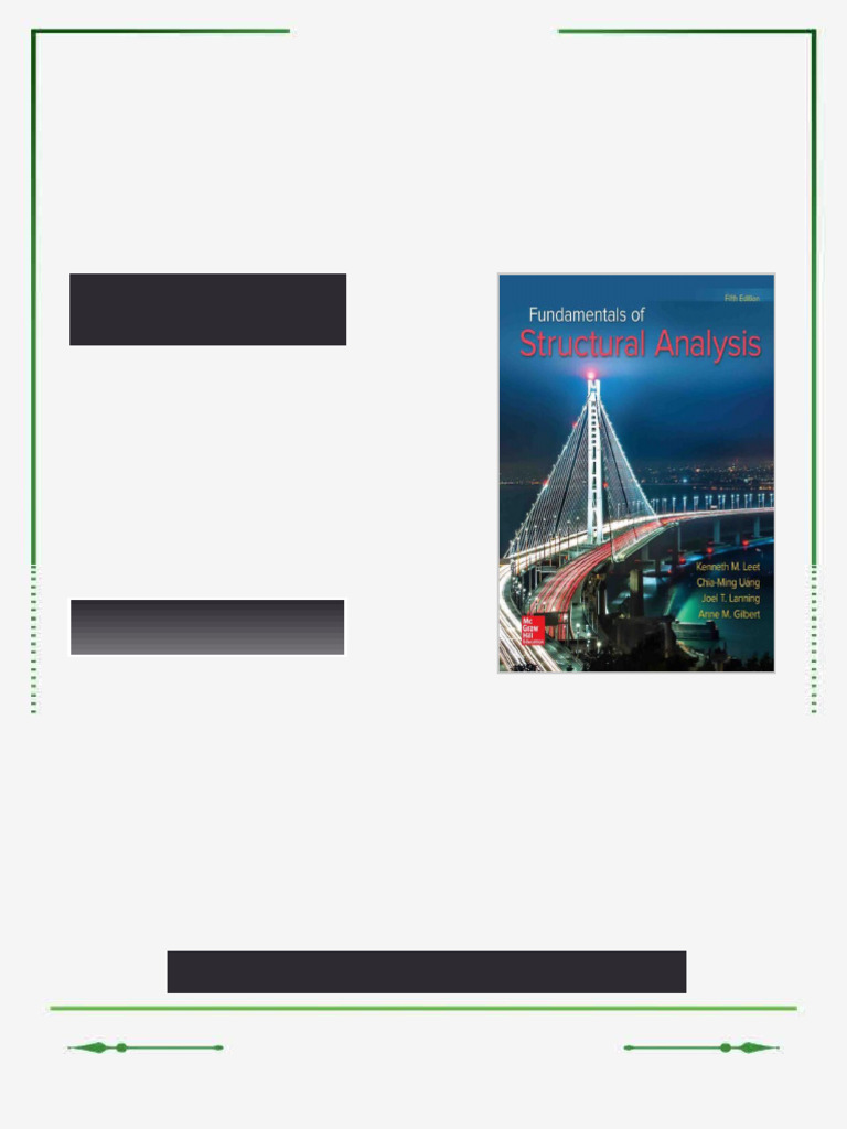 Fundamentals of Structural Analysis Kenneth M. Leet eBook official ...