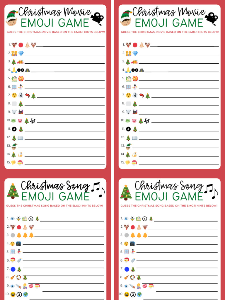 ChristmasGameBundle_HalfPages | PDF | Santa Claus | Adjective