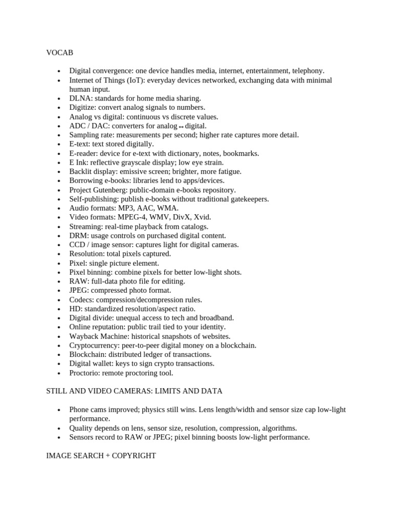 Vocab | PDF | Codec | Data Compression