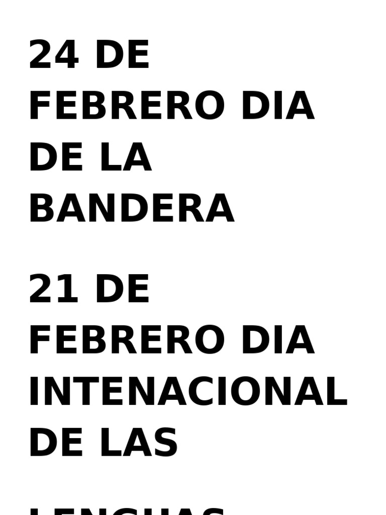 24 de Febrero Dia de La Bandera | PDF