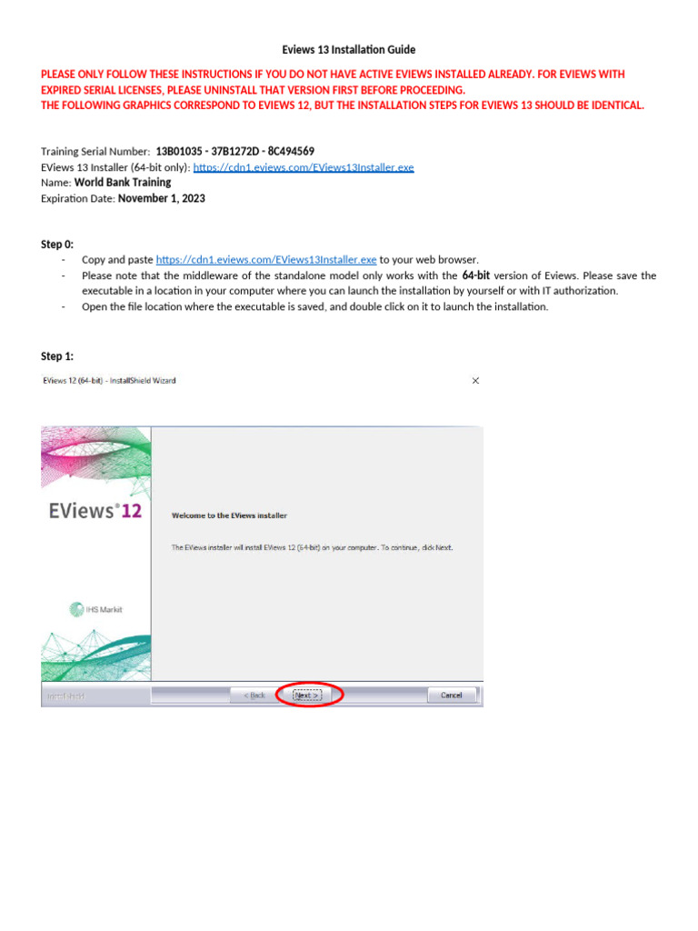 EViews 13 Installation Instructions | PDF