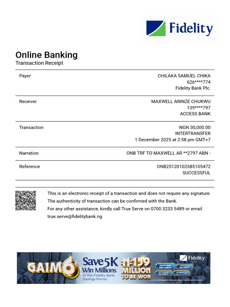 Transaction Receipt 1 | PDF