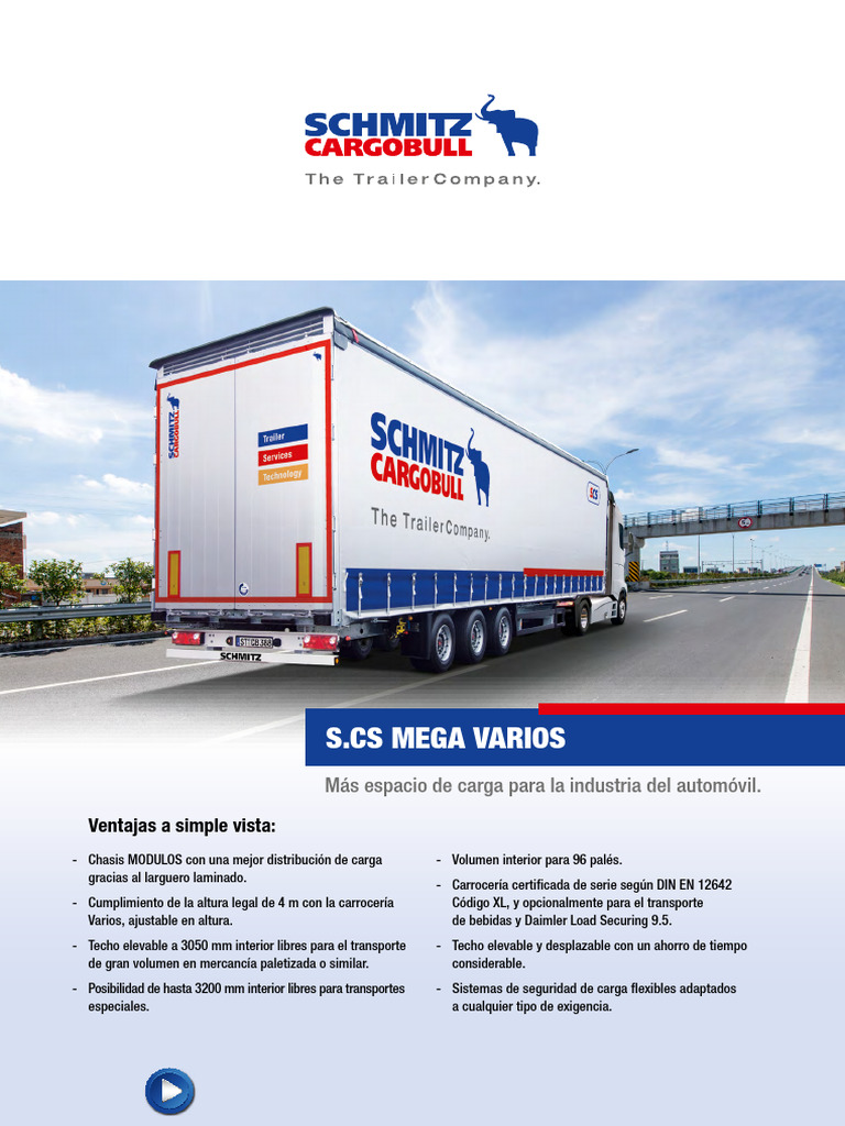 Folleto SCS Mega Schmitz Cargobull | PDF | Vehículos | Tecnología de ...