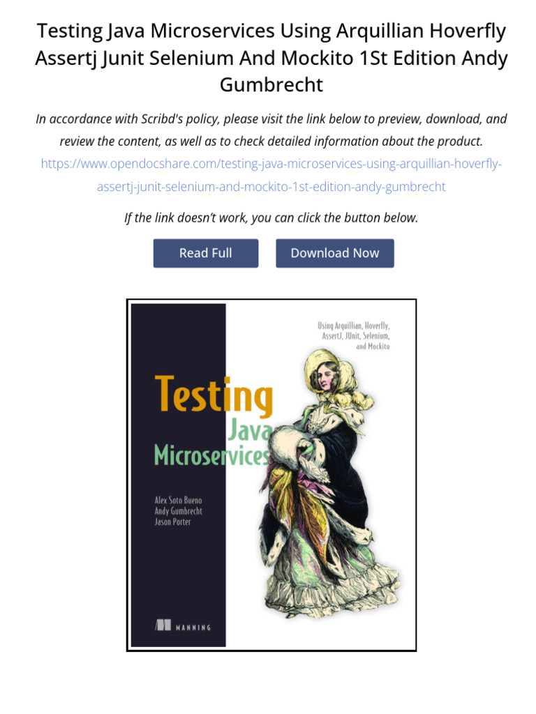 Testing Java Microservices Using Arquillian Hoverfly AssertJ JUnit ...
