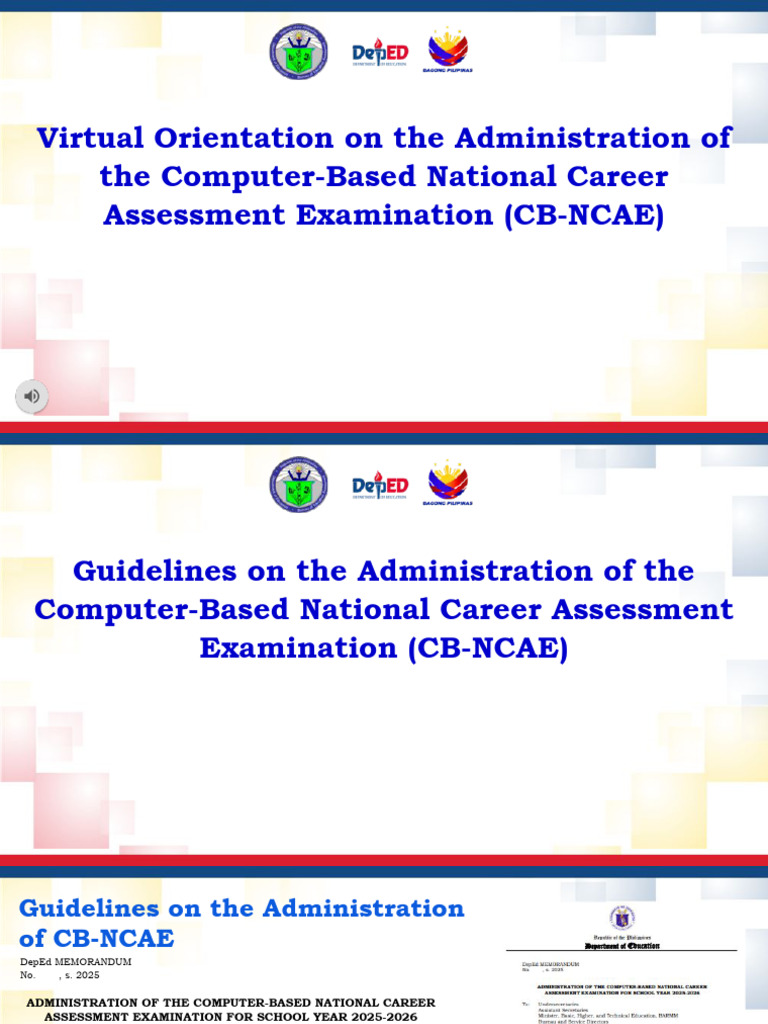 CB-NCAE 2025-2026 Administration Guidelines | PDF | Engineering
