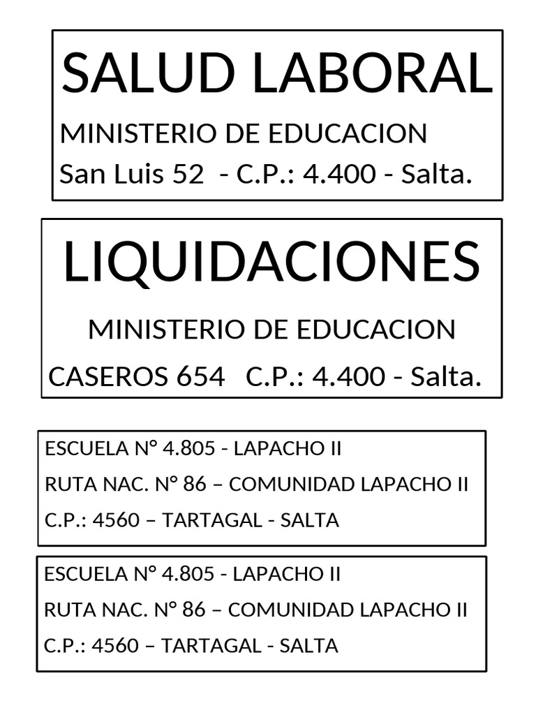 Rotulos Envio de POF | PDF