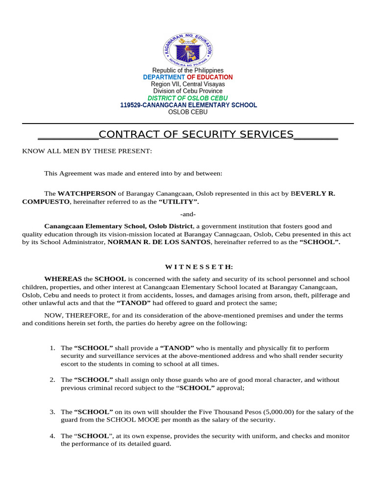 Contract | PDF