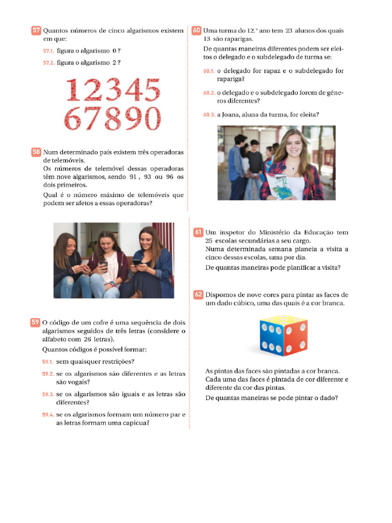 Ex Págima 66_ Cálculo Combinatório | PDF