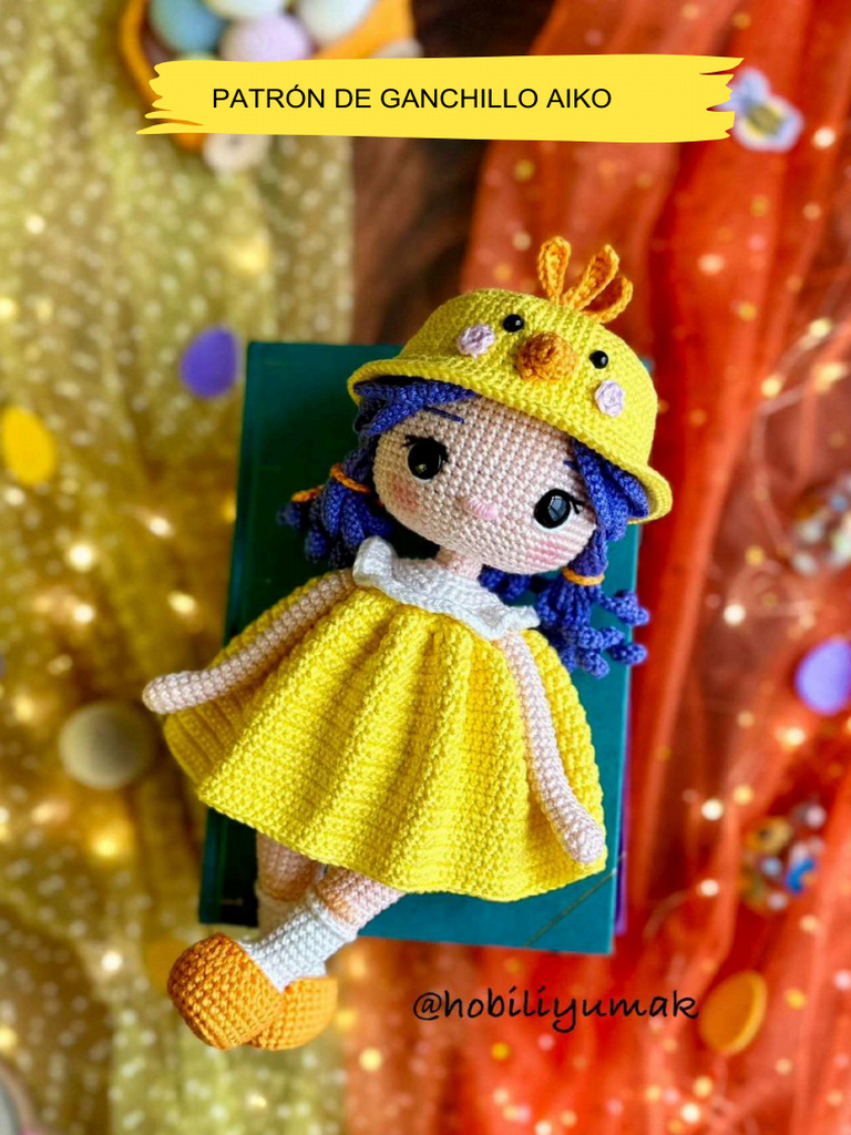 Patrón de Muñeca Aiko a Crochet | PDF | Tejer