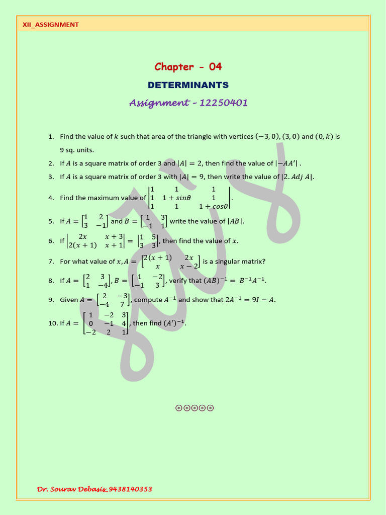 Xii_assignment - 12250401 | PDF