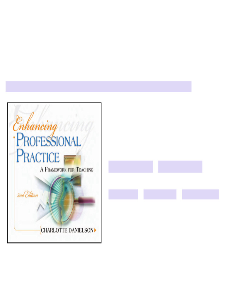 Enhancing Professional Practice A Framework for Teaching 2nd Edition Cynthia Stock digital ...