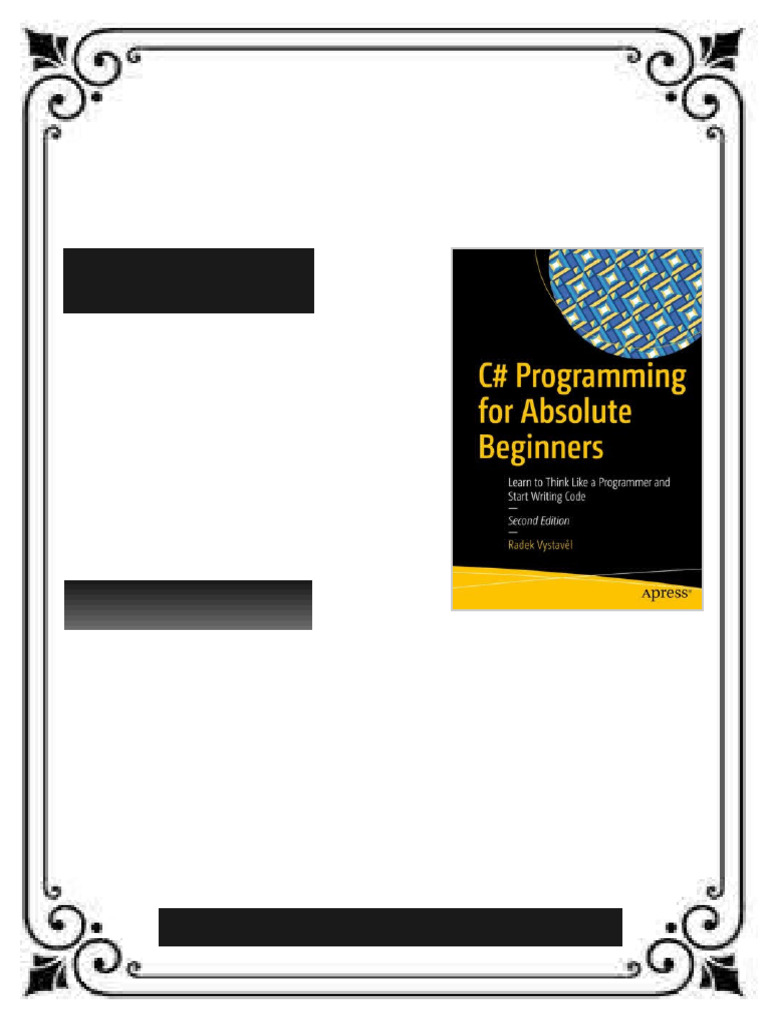 C# Programming For Absolute Beginners 2nd Edition Radek Vystavel eBook classic edition | PDF ...