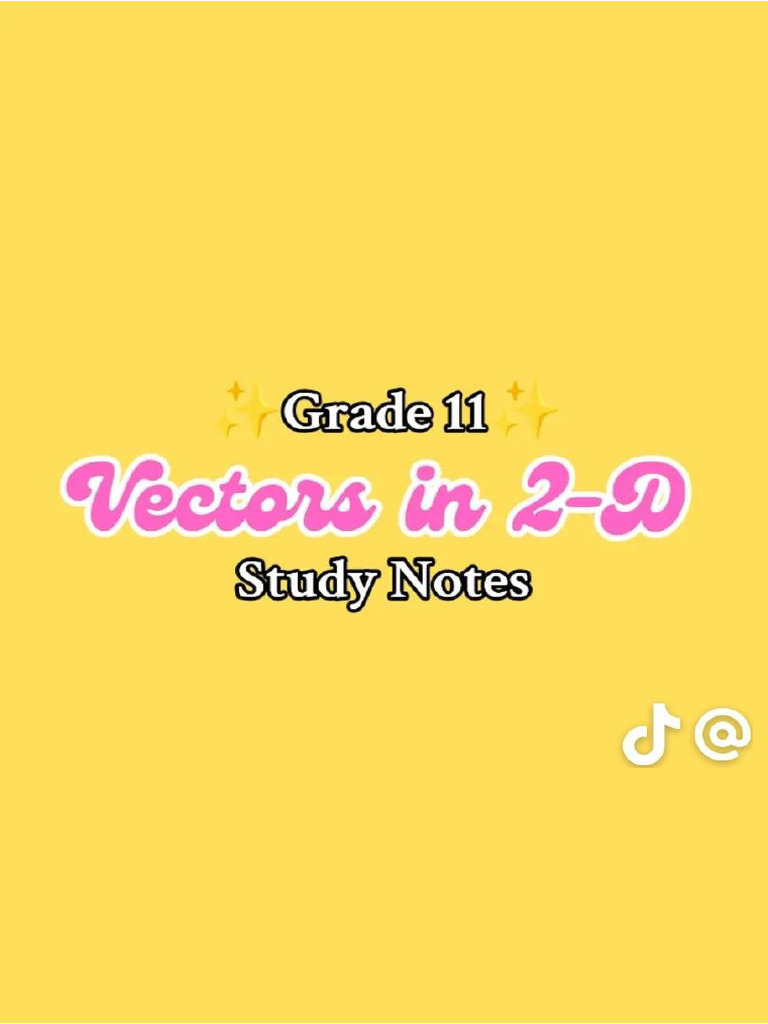 Vectors 2d | PDF