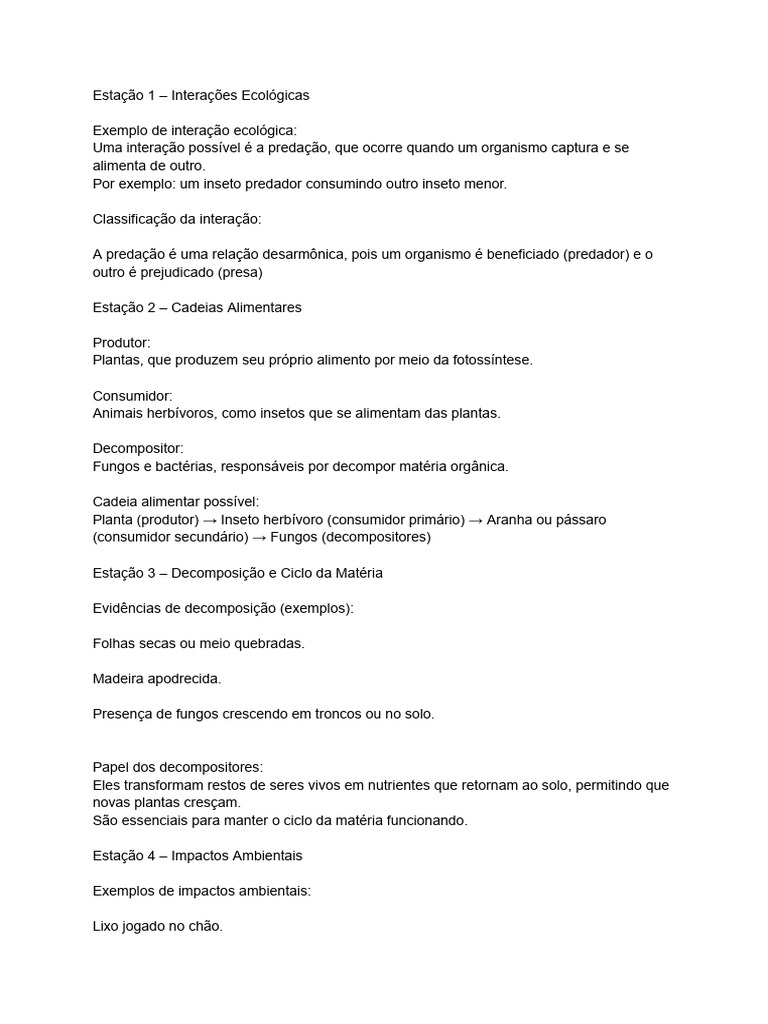 EAC Biologia | PDF | Decomposição | Plantas