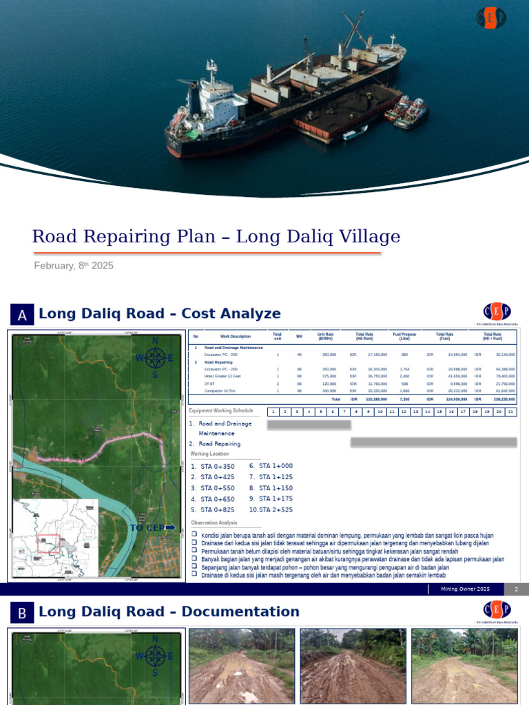 Long Daliq, Road Maintenance Plan | PDF