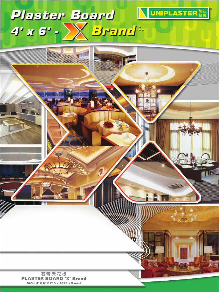 Plaster Board 4' X 6' - X Brand | PDF