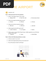 Airport Vocabulary and Exercises Guide | PDF | Baggage | Aviation