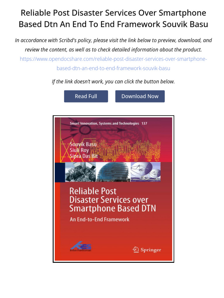 Reliable Post Disaster Services over Smartphone Based DTN An End to End ...