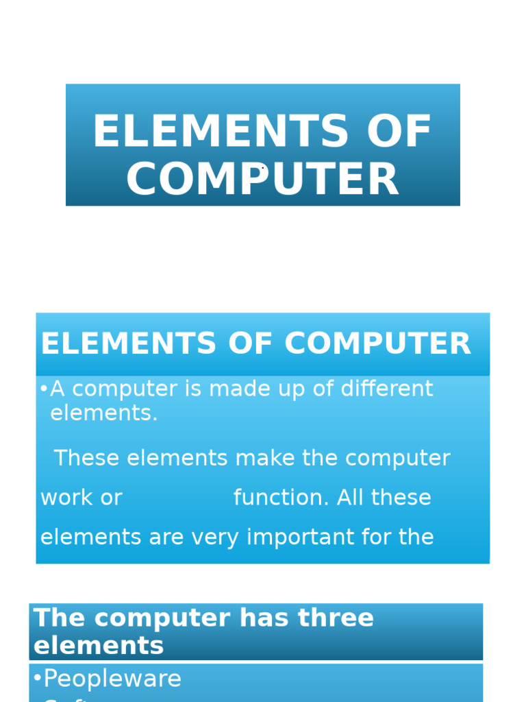 ELEMENTS-OF-COMPUTER | PDF