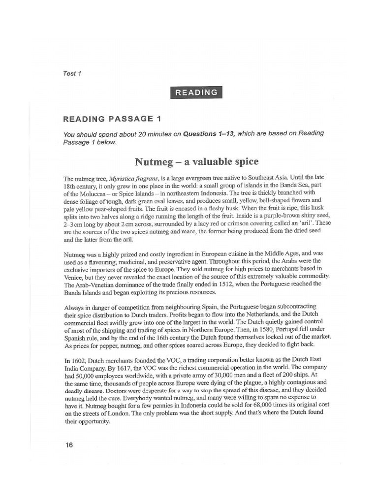 Reading Practice 1 | PDF