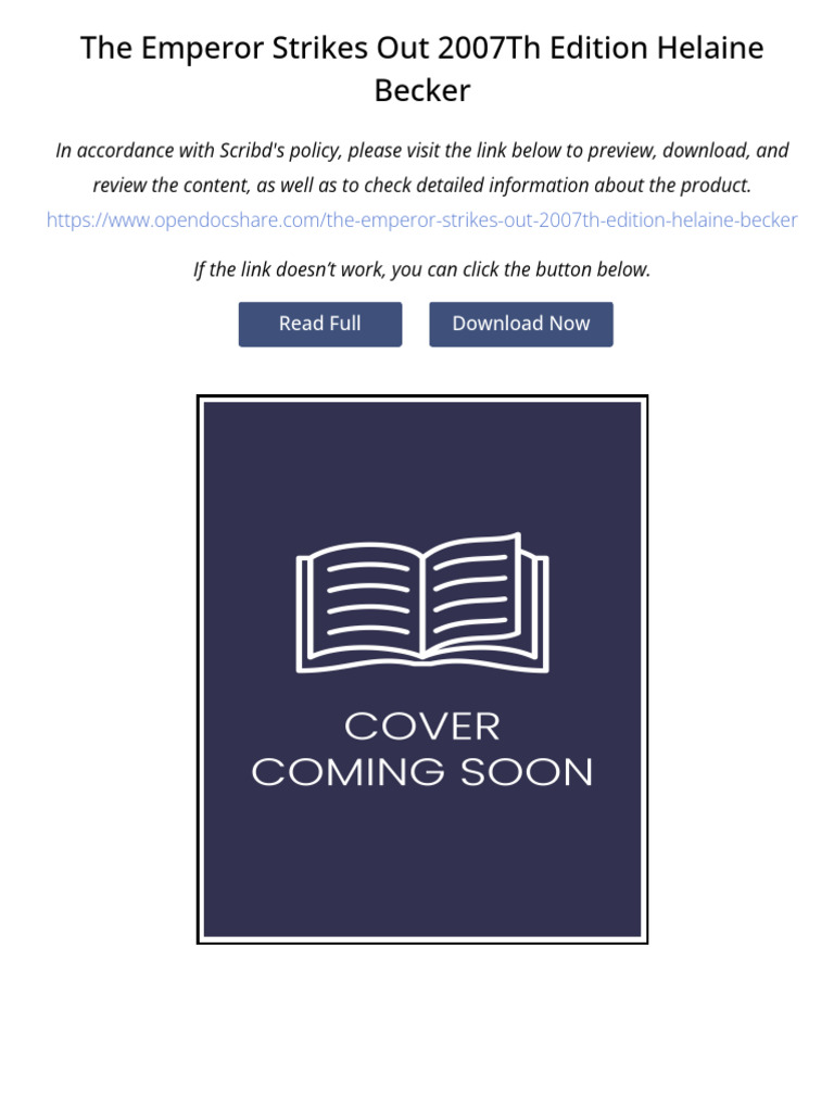 The Emperor Strikes Out 2007th Edition Helaine Becker | PDF