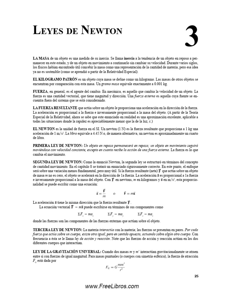 Leyes de Newton y sus Aplicaciones | PDF | Fuerza | Masa