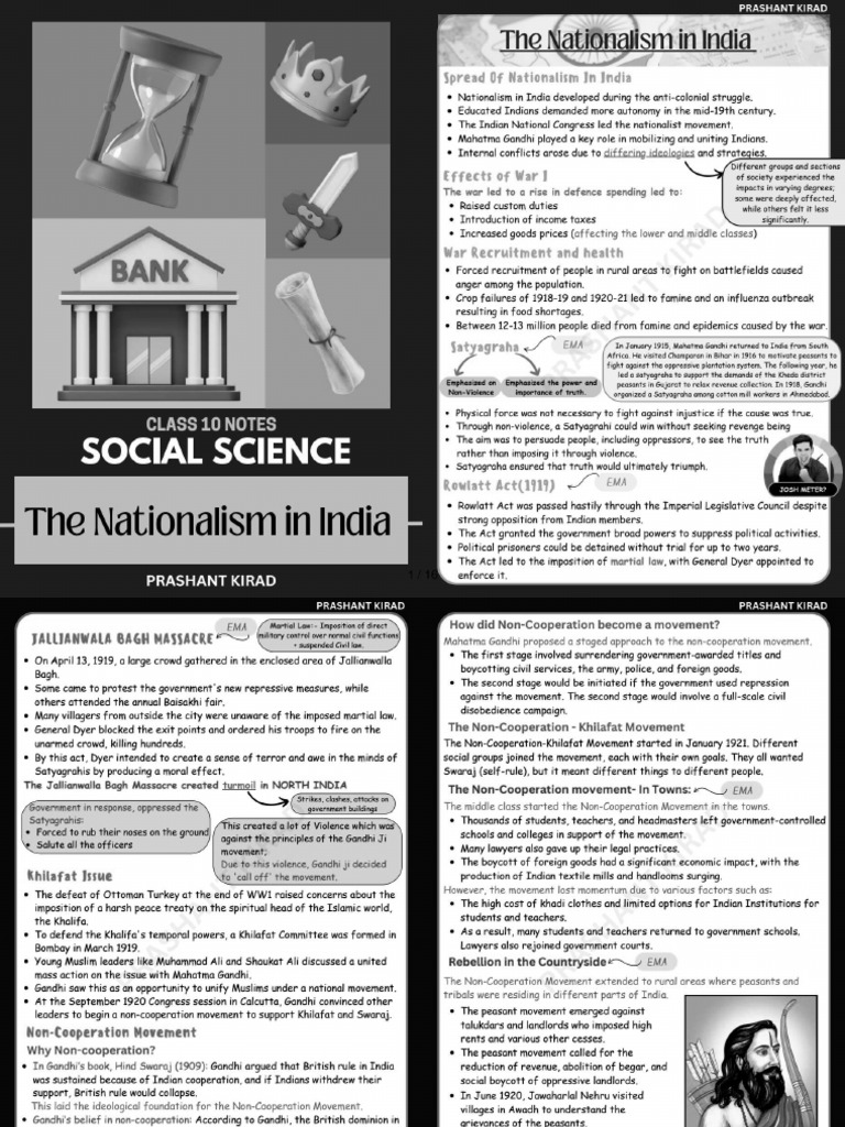 SST HISTORY Class X | PDF
