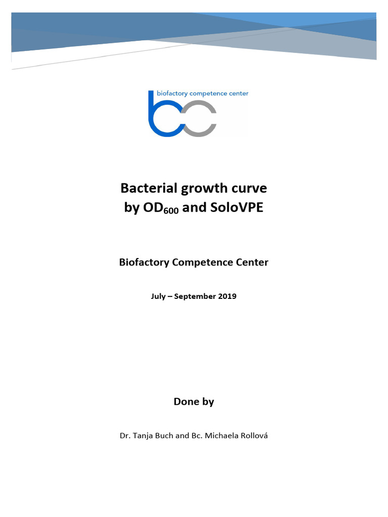 Bacterial Growth Curve Analysis Methods | PDF | Ultraviolet–Visible ...