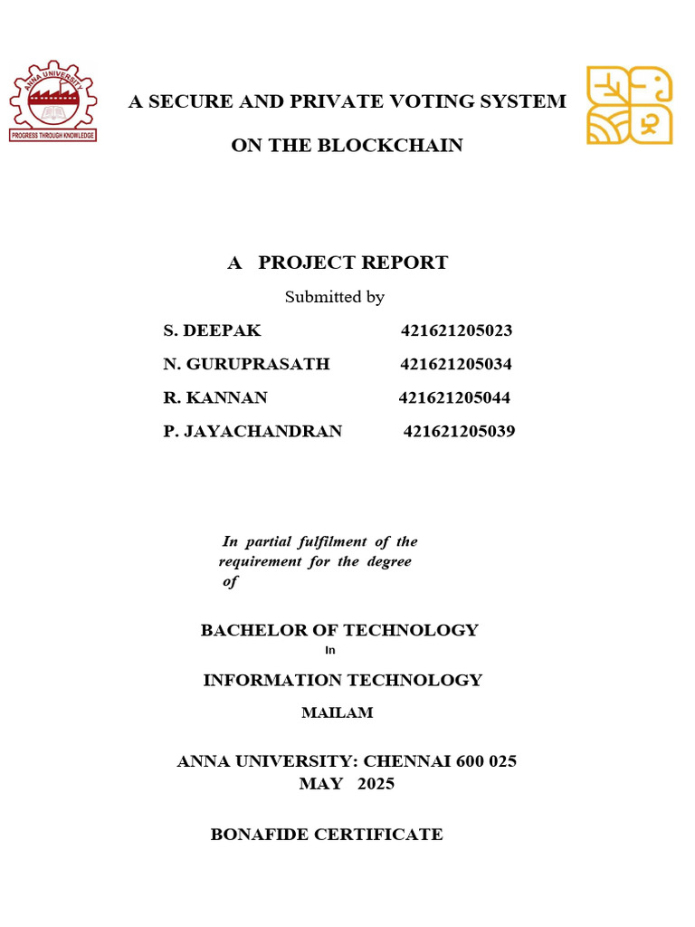 Mailam - Face Voting - Document | PDF